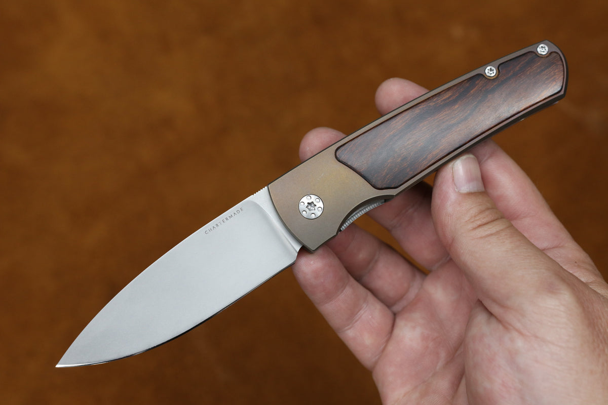 P413 Titanium - Desert Iron Wood Inlay – Chartermade